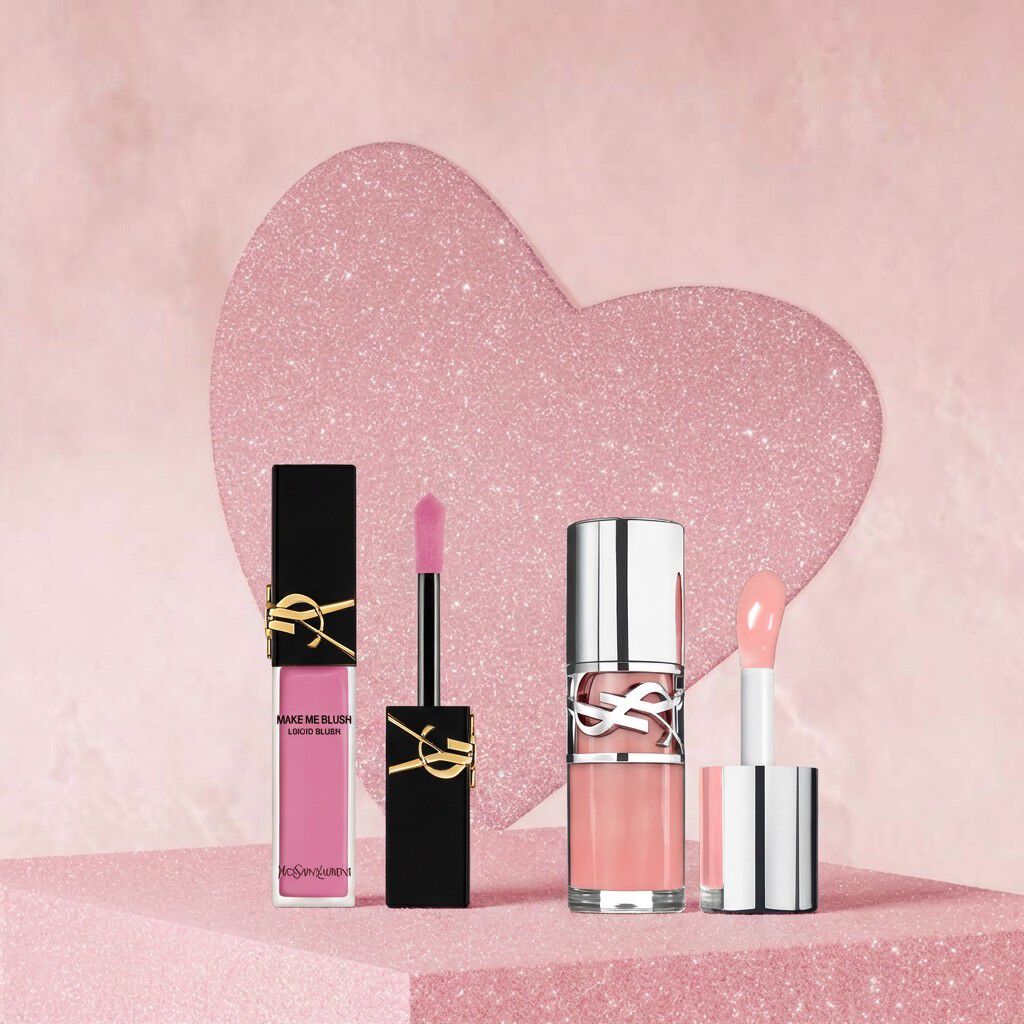 The Radiant Flush Routine · YSL Loveshine Plumping Gloss + YSL Liquid ...